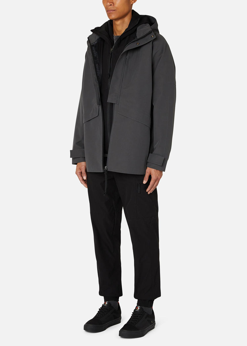 SEAM SEALED FIELD JACKET DARK GREY - RÆBURN