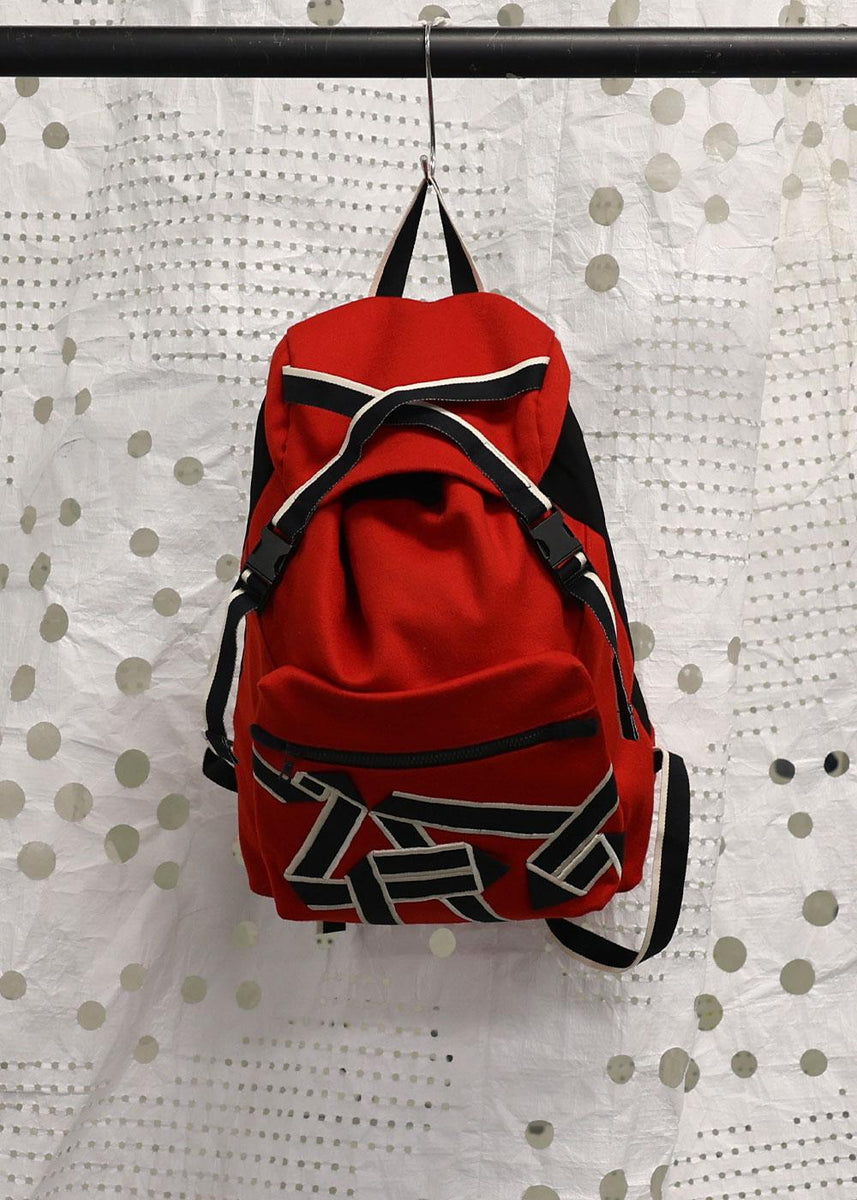 Wool Backpack Red – RÆBURN